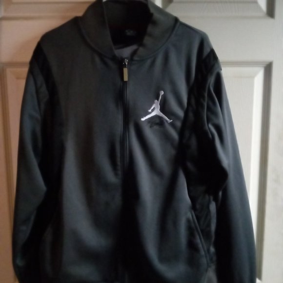 Jordan | Jackets & Coats | Nike Air Jordan Flight Jacket Grey Full Zip ...